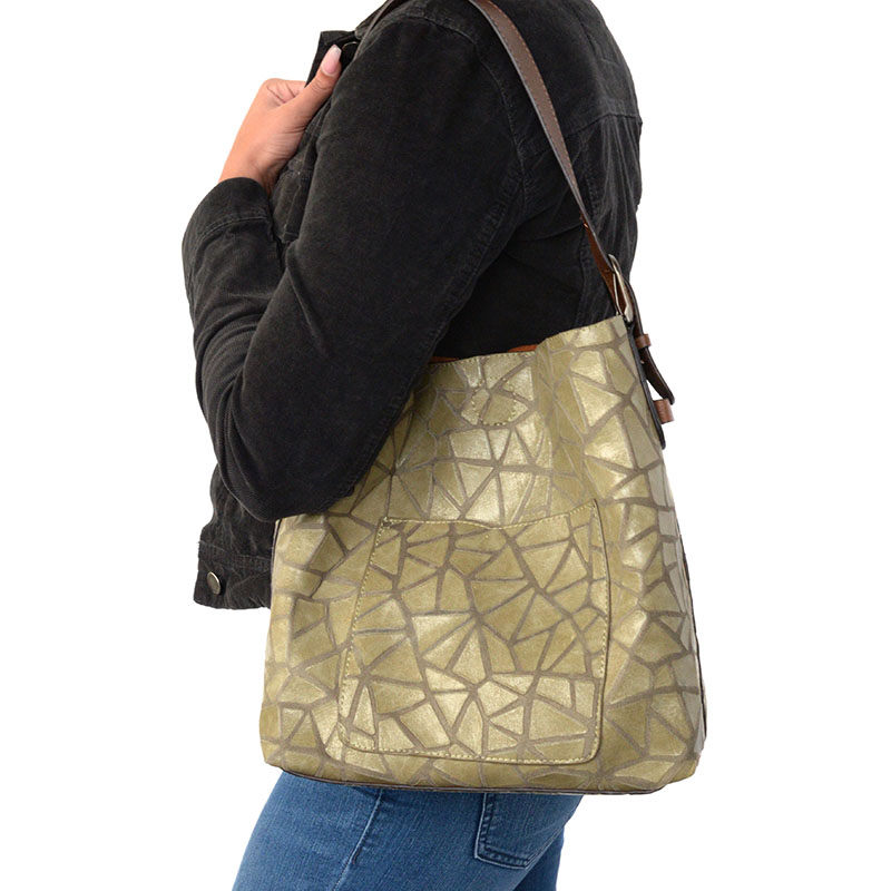 Geometric Print Handbag | Joy Susan