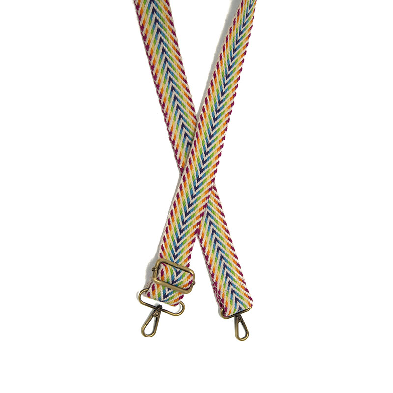 Rainbow Chevron Woven Guitar Strap | Joy Susan