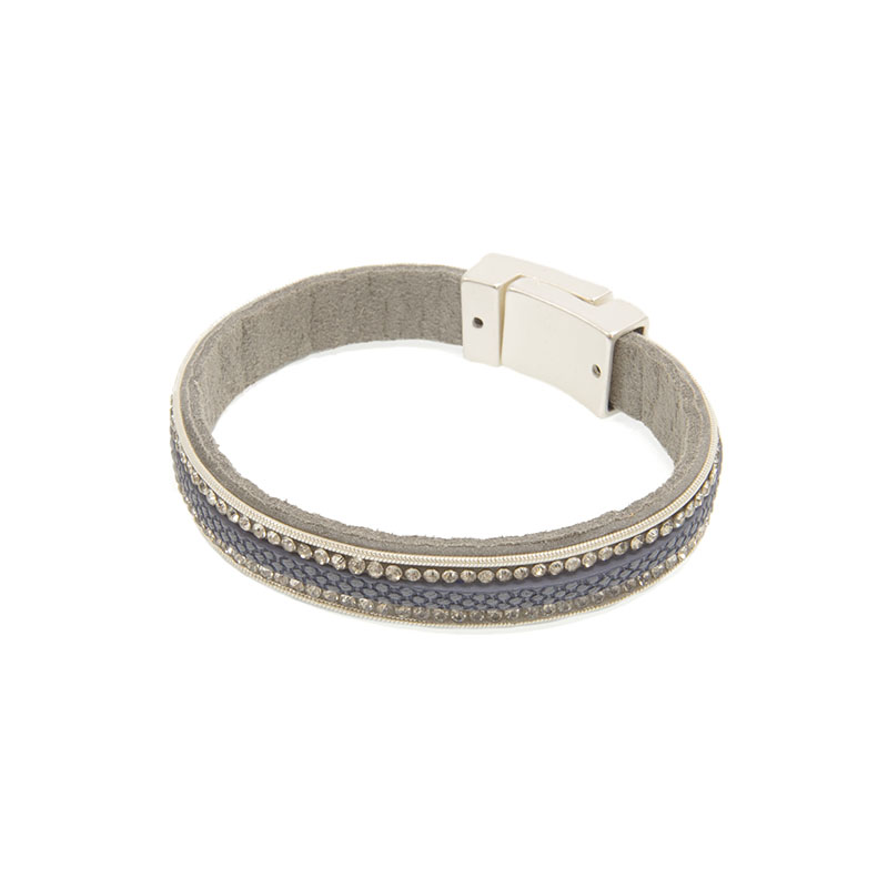 Leather with Crystal Bracelet | Joy Susan