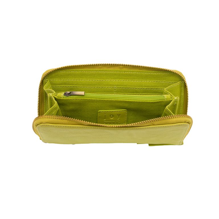 Chloe Zip-Around Vegan Leather Wristlet Wallet | Joy Susan