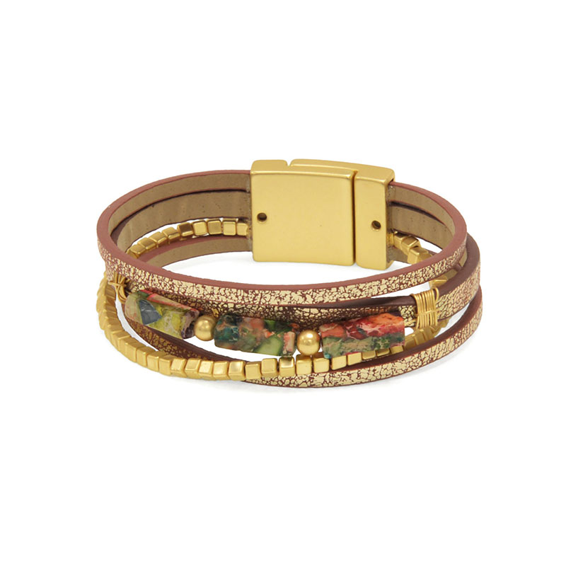 Four Row Multi Beaded Bracelet | Joy Susan